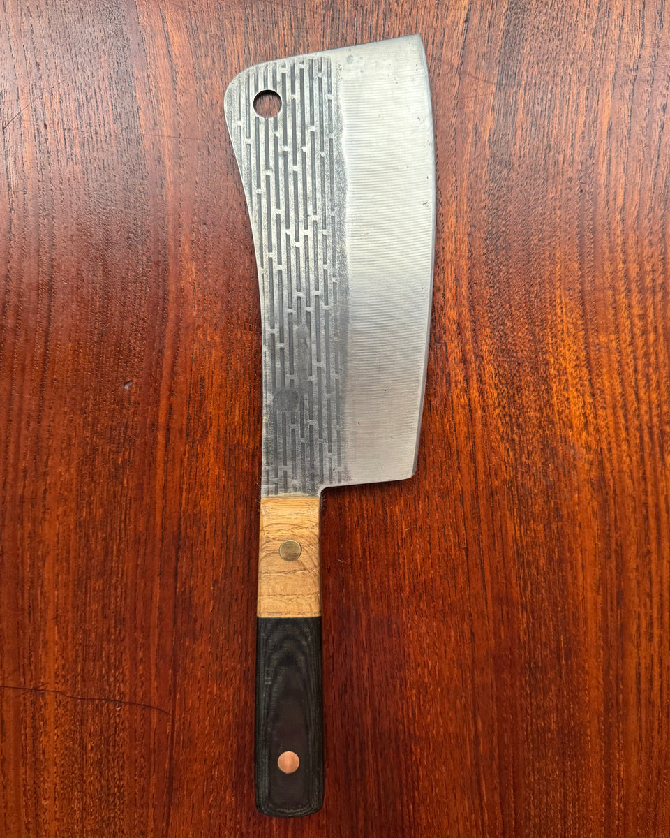 Rehandled Vintage Forgecraft Carbon Steel Small Cleaver – Crocker Cutlery